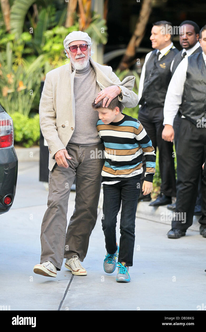 Lou Adler and guest Celebrities arrive at The Staples Centre ahead of ...
