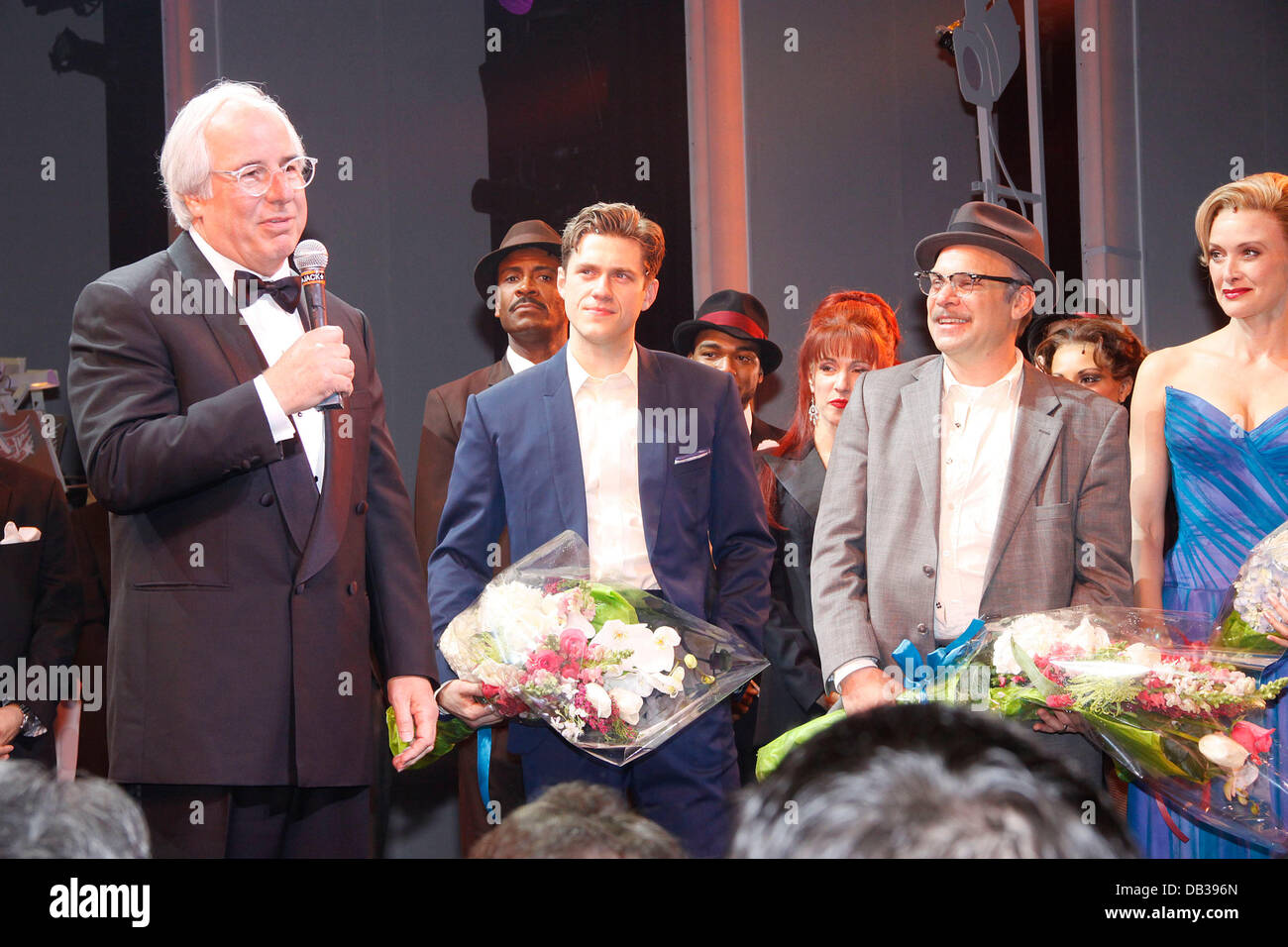 Frank Abagnale, Jr., Aaron Tveit, Norbert Leo Butz and Rachel de ...