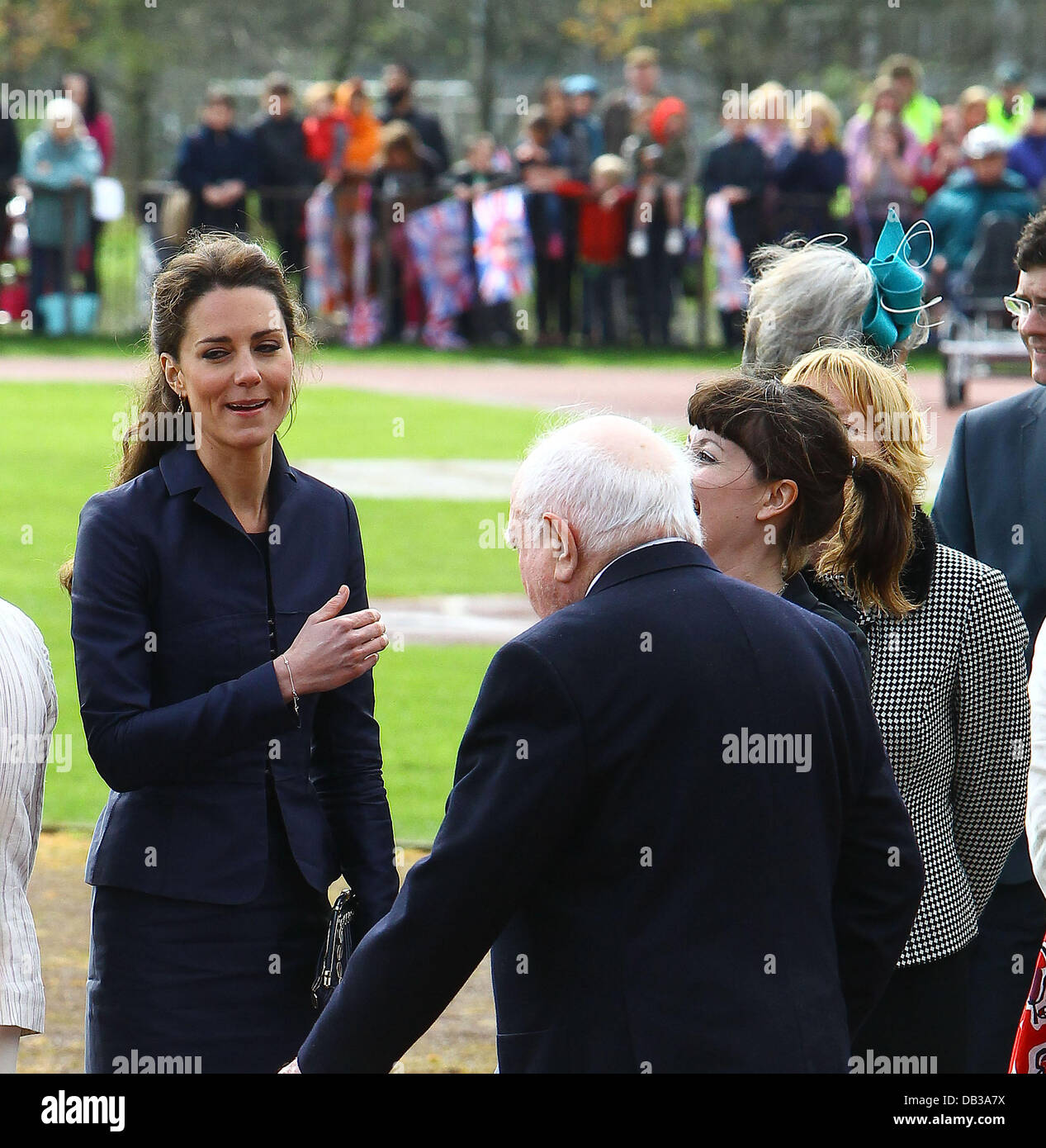 Kate Middleton visits Witton Country Park, Lancashire, and view the ...