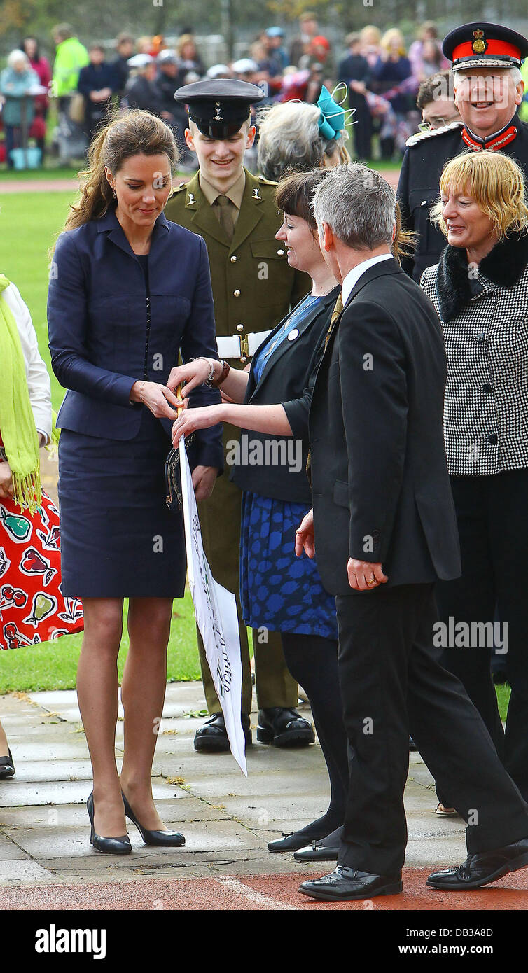 Kate Middleton visits Witton Country Park, Lancashire, and view the ...