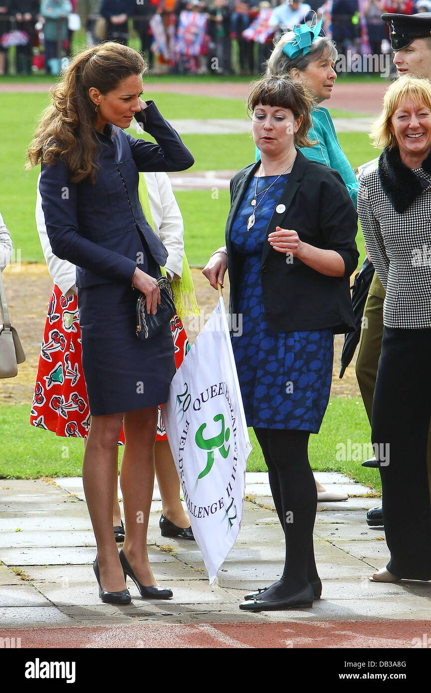 Kate Middleton visits Witton Country Park, Lancashire, and view the ...