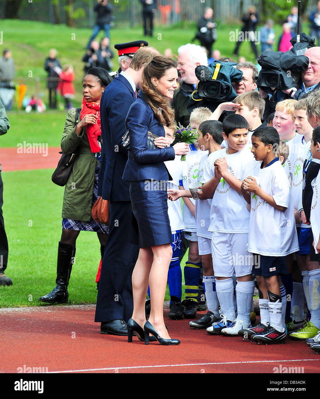 Kate Middleton and Prince William visit Witton Country Park, Lancashire ...