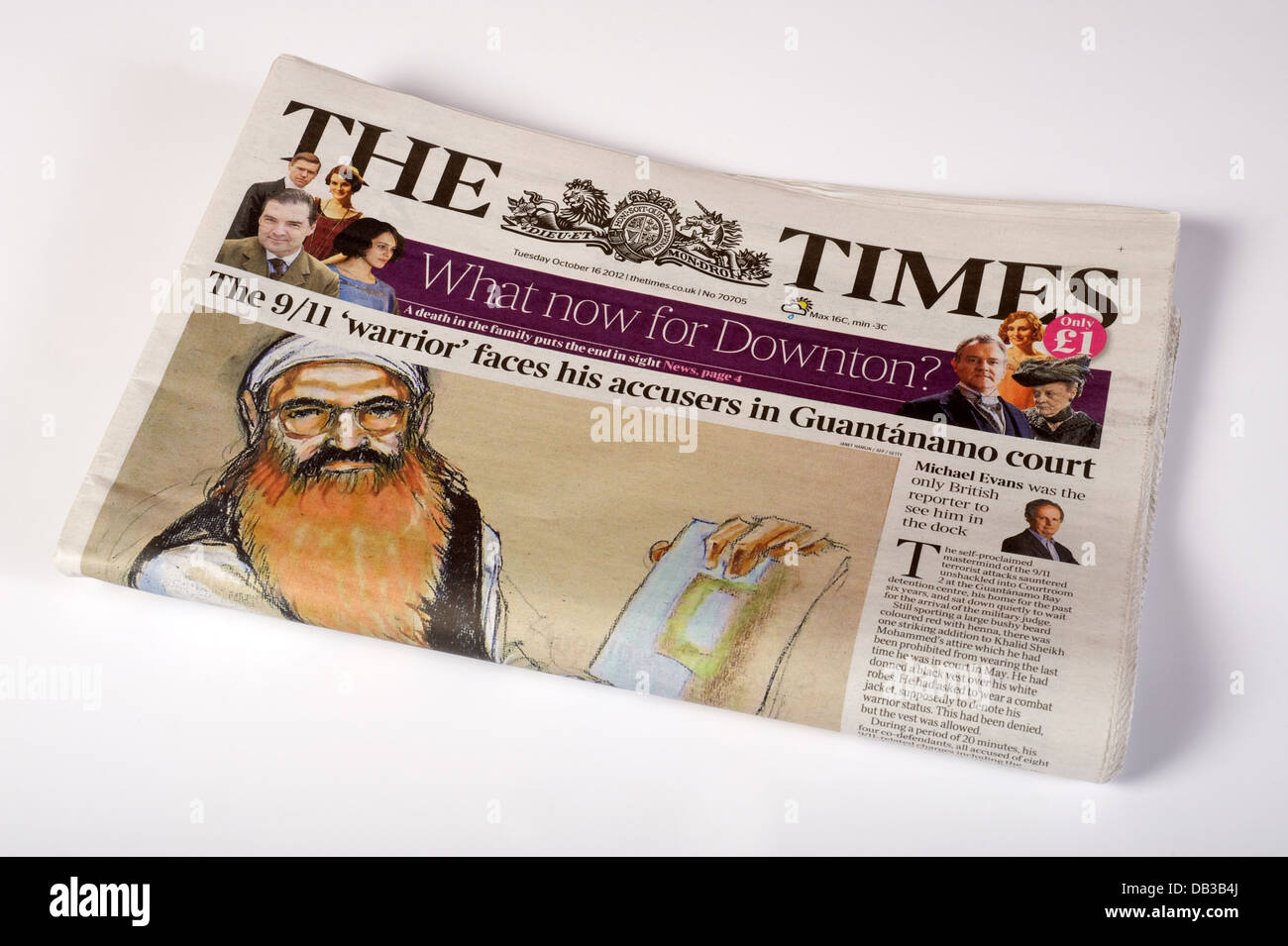 The Times newspaper 16.10.12 Stock Photo - Alamy