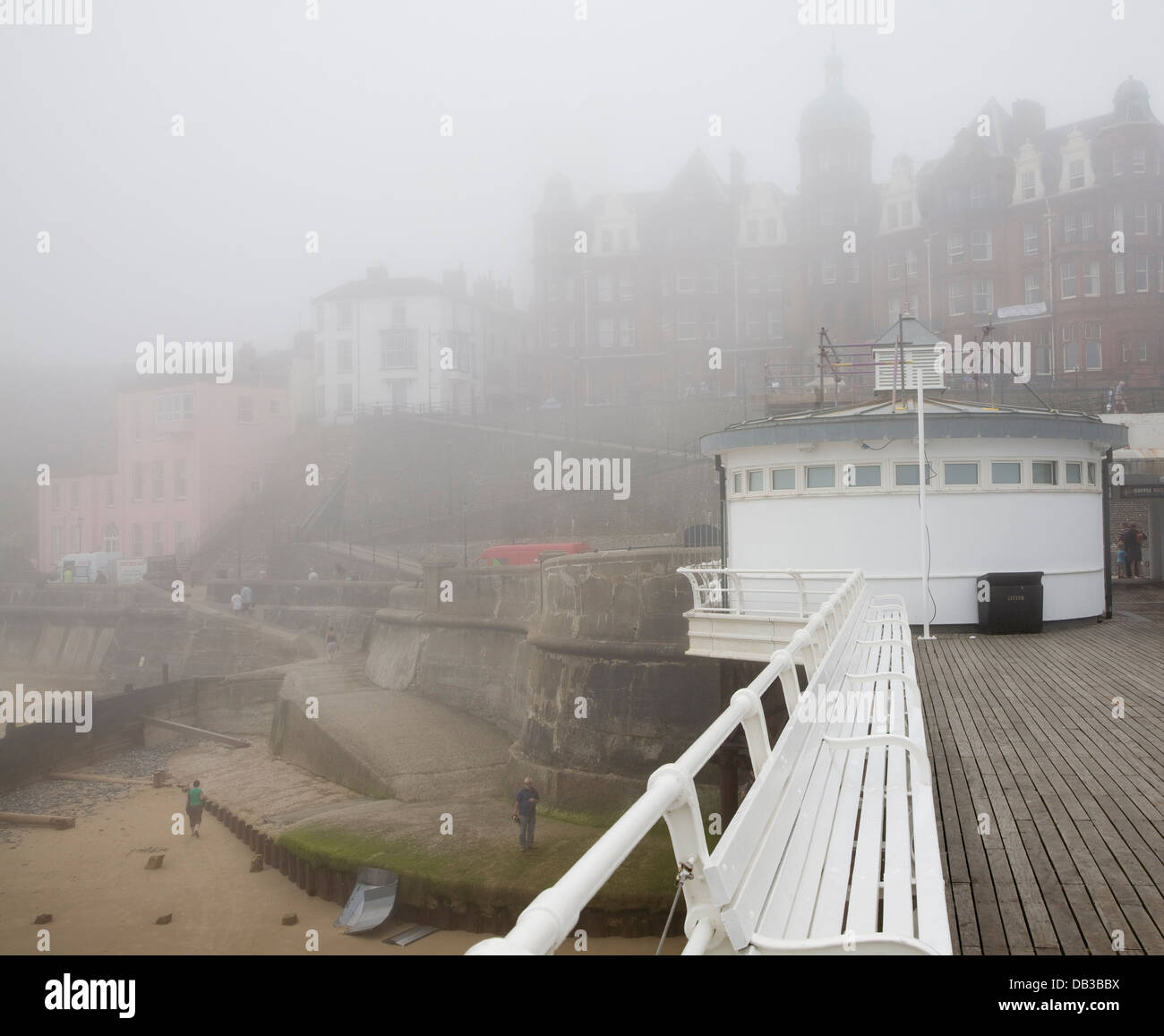 Foggy weather seaside Cromer Norfolk England Stock Photo - Alamy