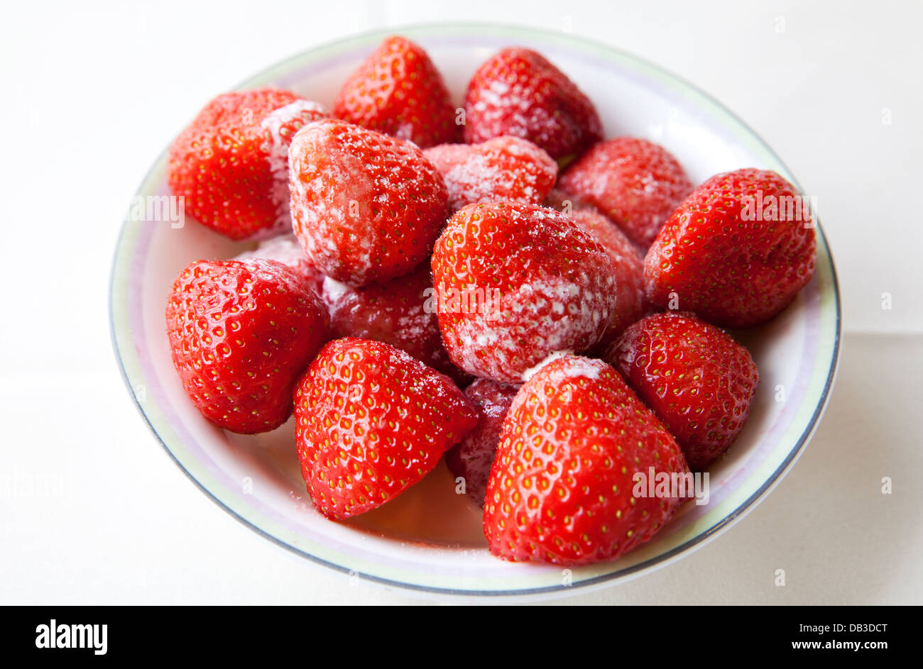 Strawberries and Cream at Championships Wimbledon Tennis Stock Photo ...