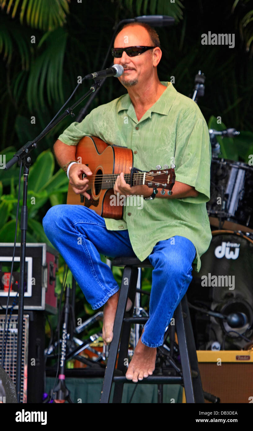 Jerry Santos performing at 'Kokua For Japan' fundraiser concert for ...