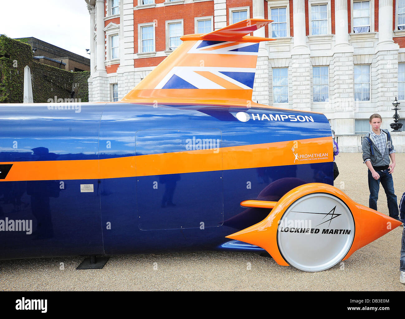 The Bloodhound car on display at the Horse Parade in London. The ...