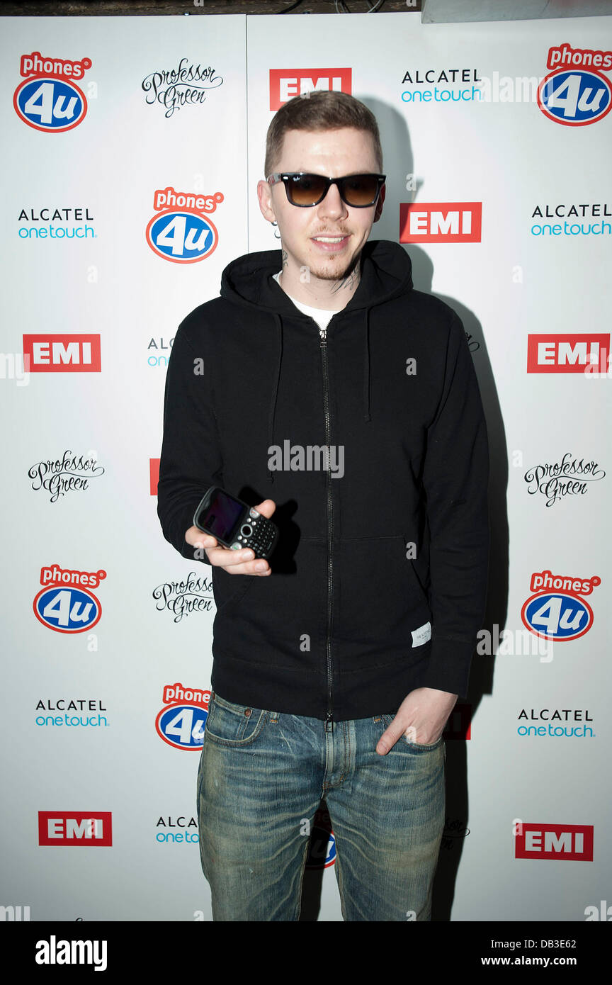 Stephen Paul Manderson aka Professor Green at the Concrete Space/Pizza ...