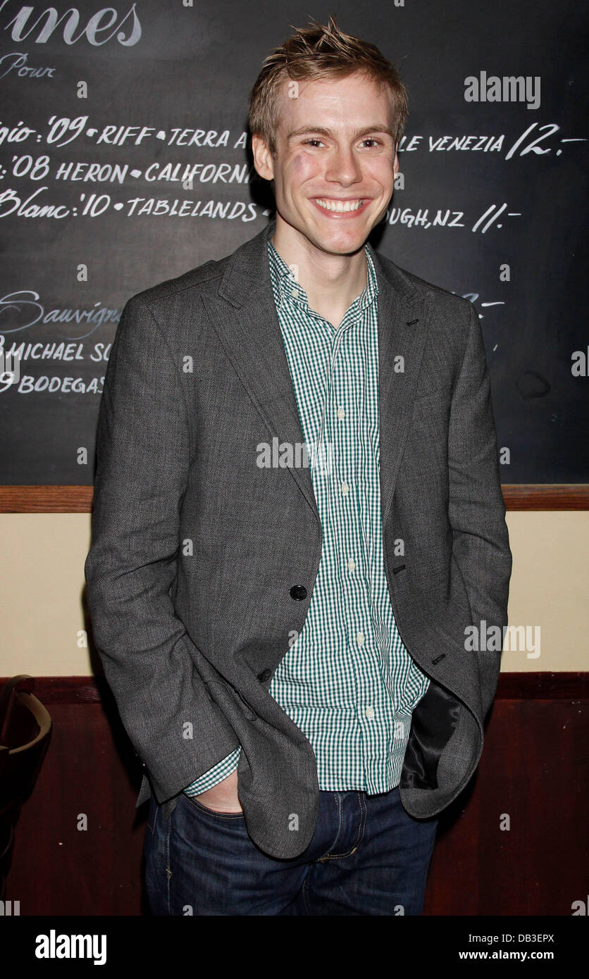 Zachary Booth Opening night after party for the Off-Broadway production ...