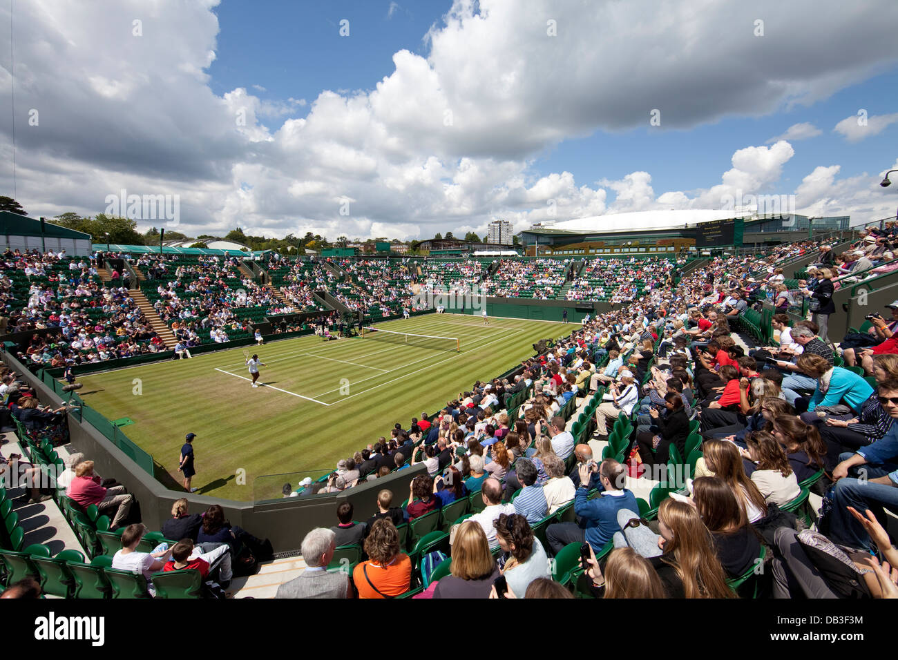 The crowd watching a match at The Championships Wimbledon 2011 The All ...