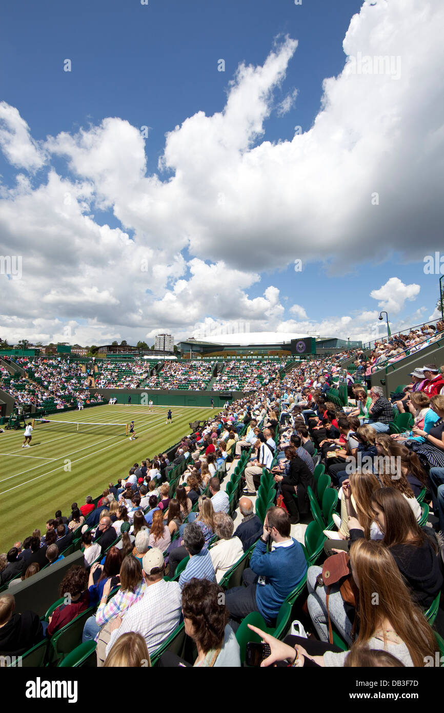 The crowd watching a match at The Championships Wimbledon 2011 The All ...