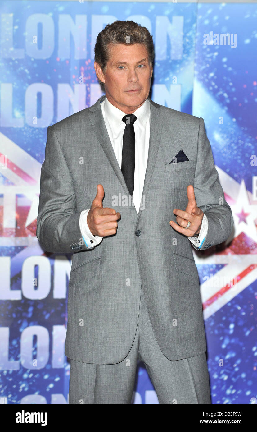 David Hasselhoff Britain's Got Talent - press launch held at the May ...