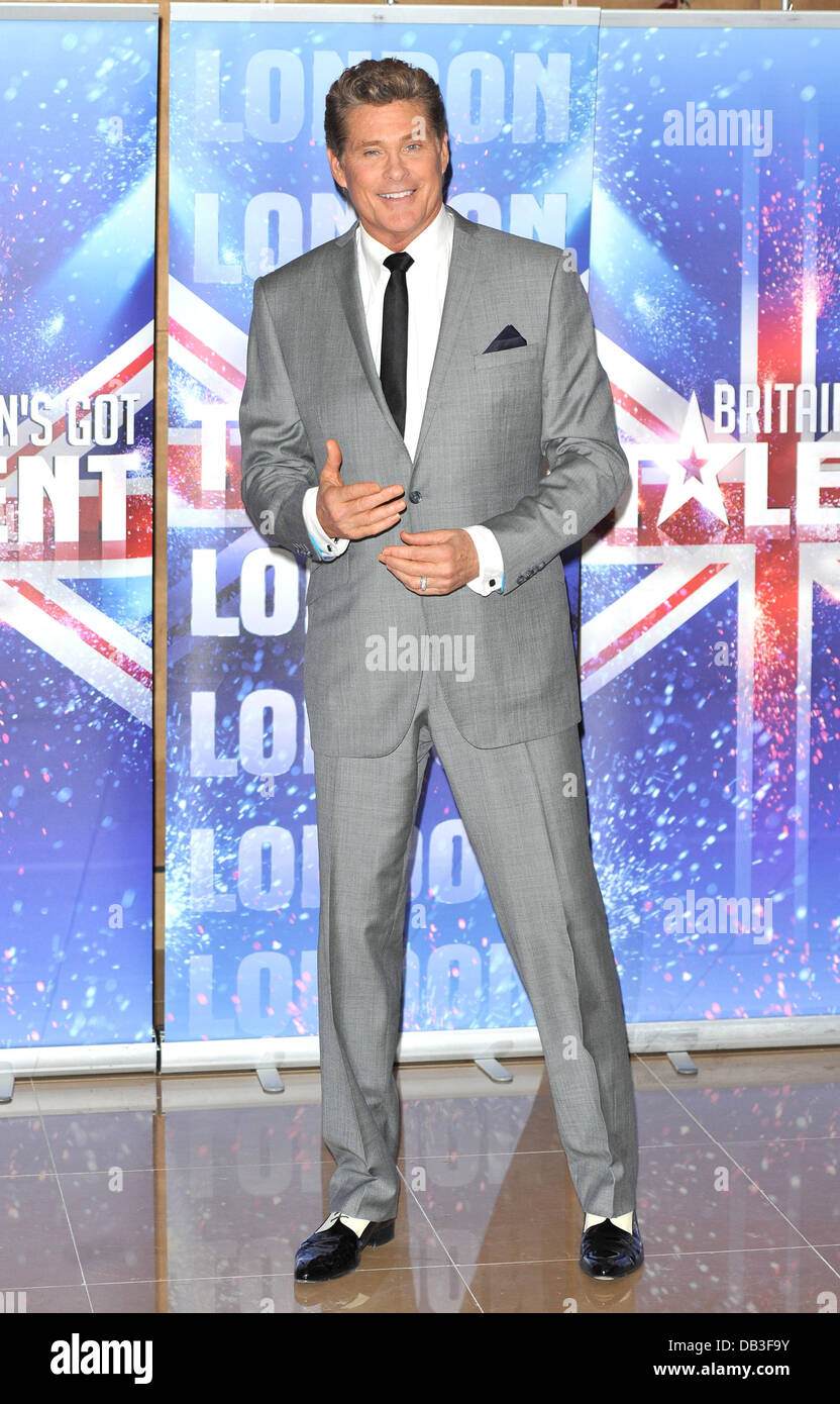 David Hasselhoff Britain's Got Talent - press launch held at the May ...