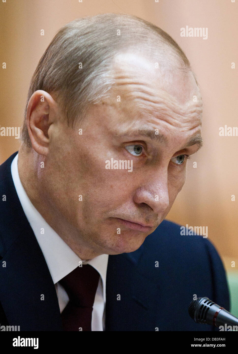 Russian Prime Minister Vladimir Putin attends a meeting with President ...