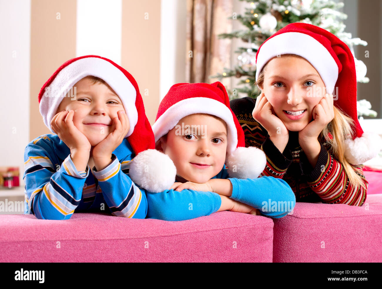 Happy Kids Christmas High Resolution Stock Photography and Images - Alamy