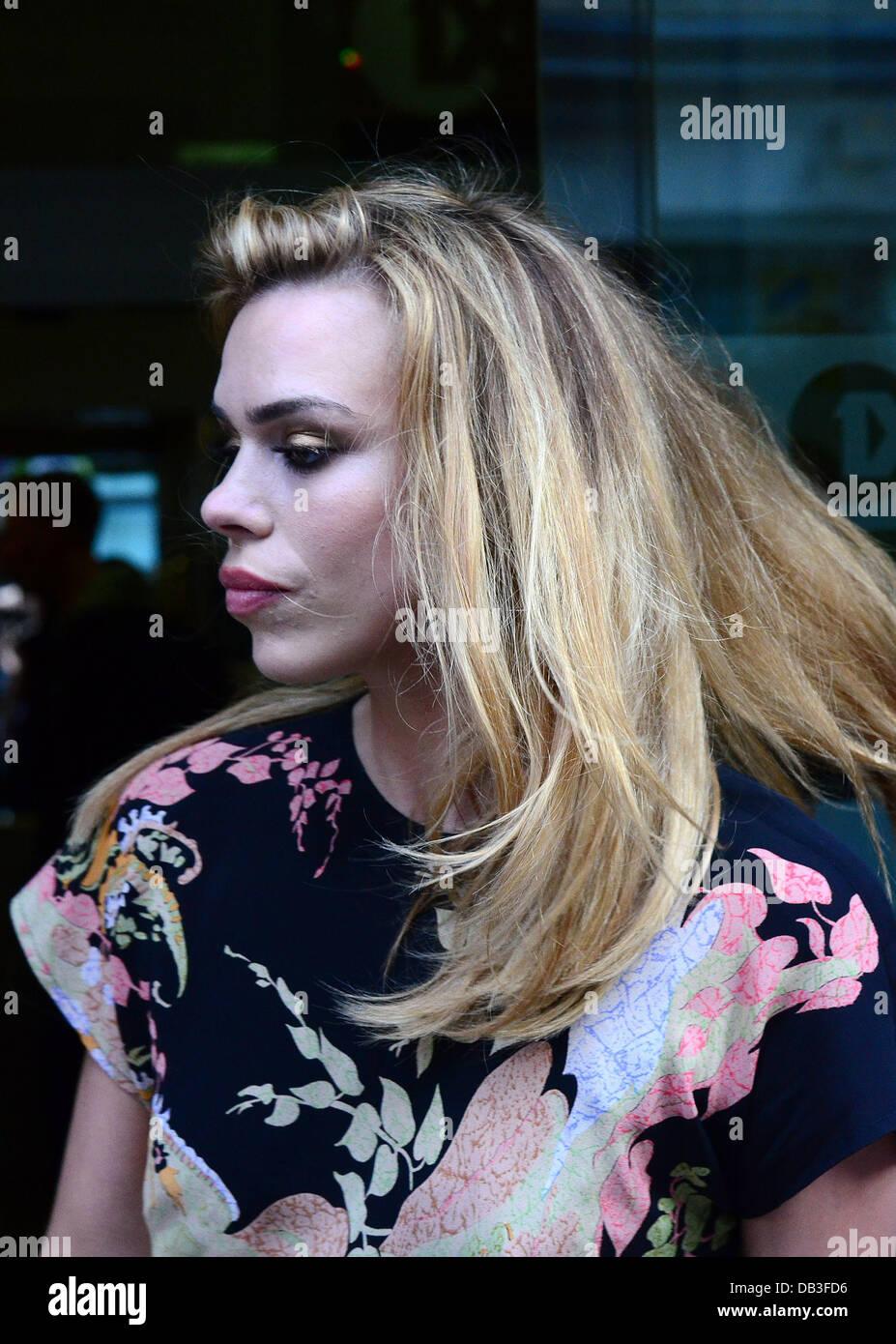 Billie Piper wearing a Peekaboo Vintage dress outside the BBC Radio One ...