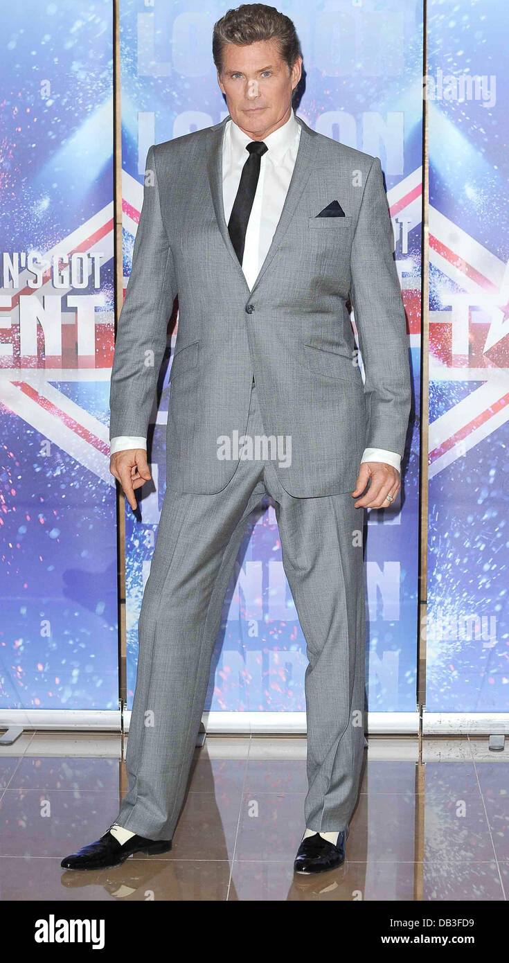 David Hasselhoff at Britain's Got Talent press launch at the May Fair ...