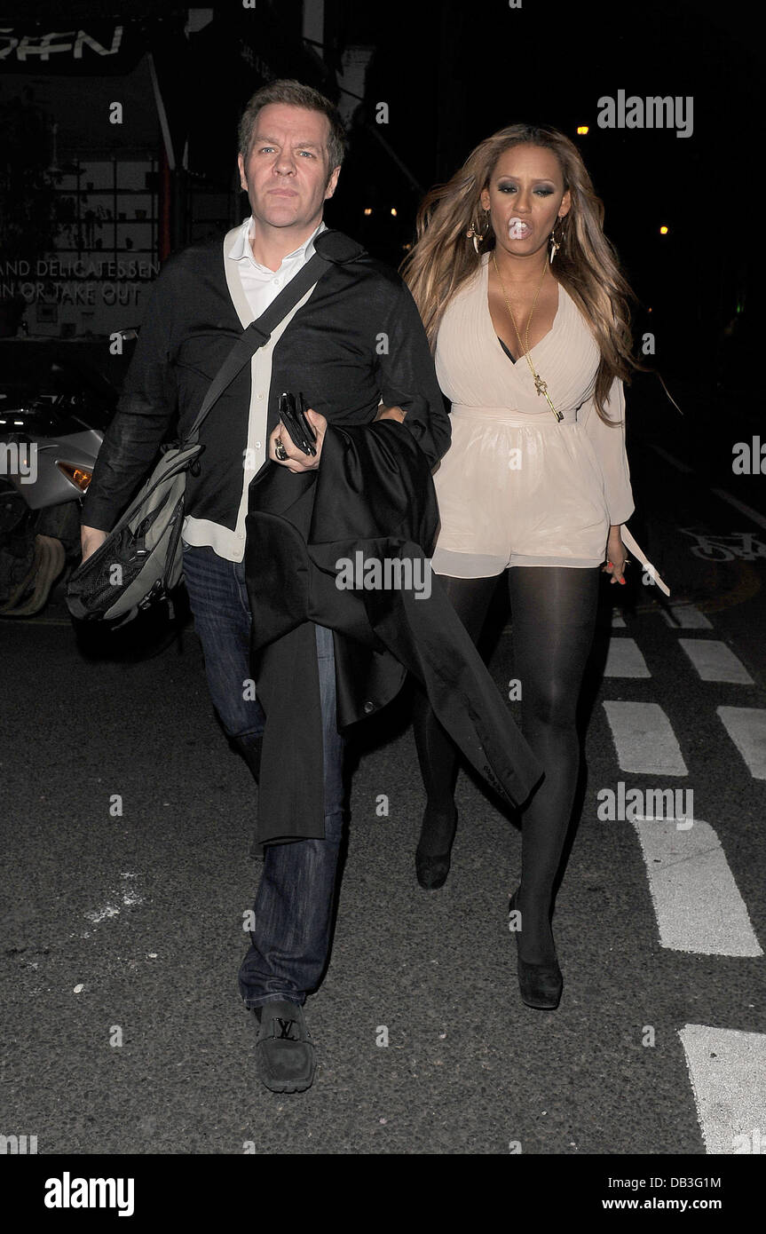 A pregnant Melanie Brown aka Mel B makes a late night visit to Mao Tai ...