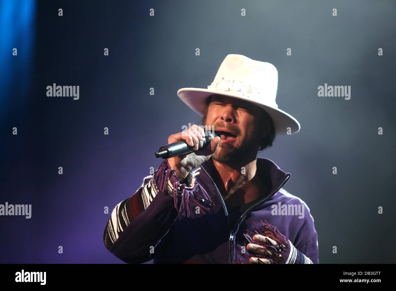Jay Kay of Jamiroquai performing live in concert at the Ahoy Rotterdam ...
