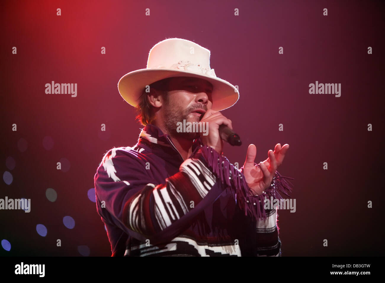 Jay Kay of Jamiroquai performing live in concert at the Ahoy Rotterdam ...