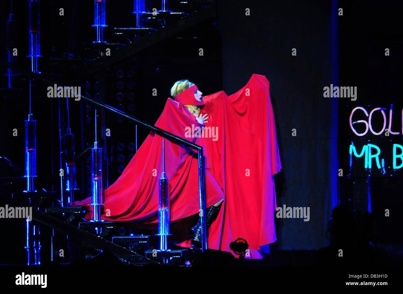 Lady Gaga performs at American Airlines Arena as part of her "Monster ...