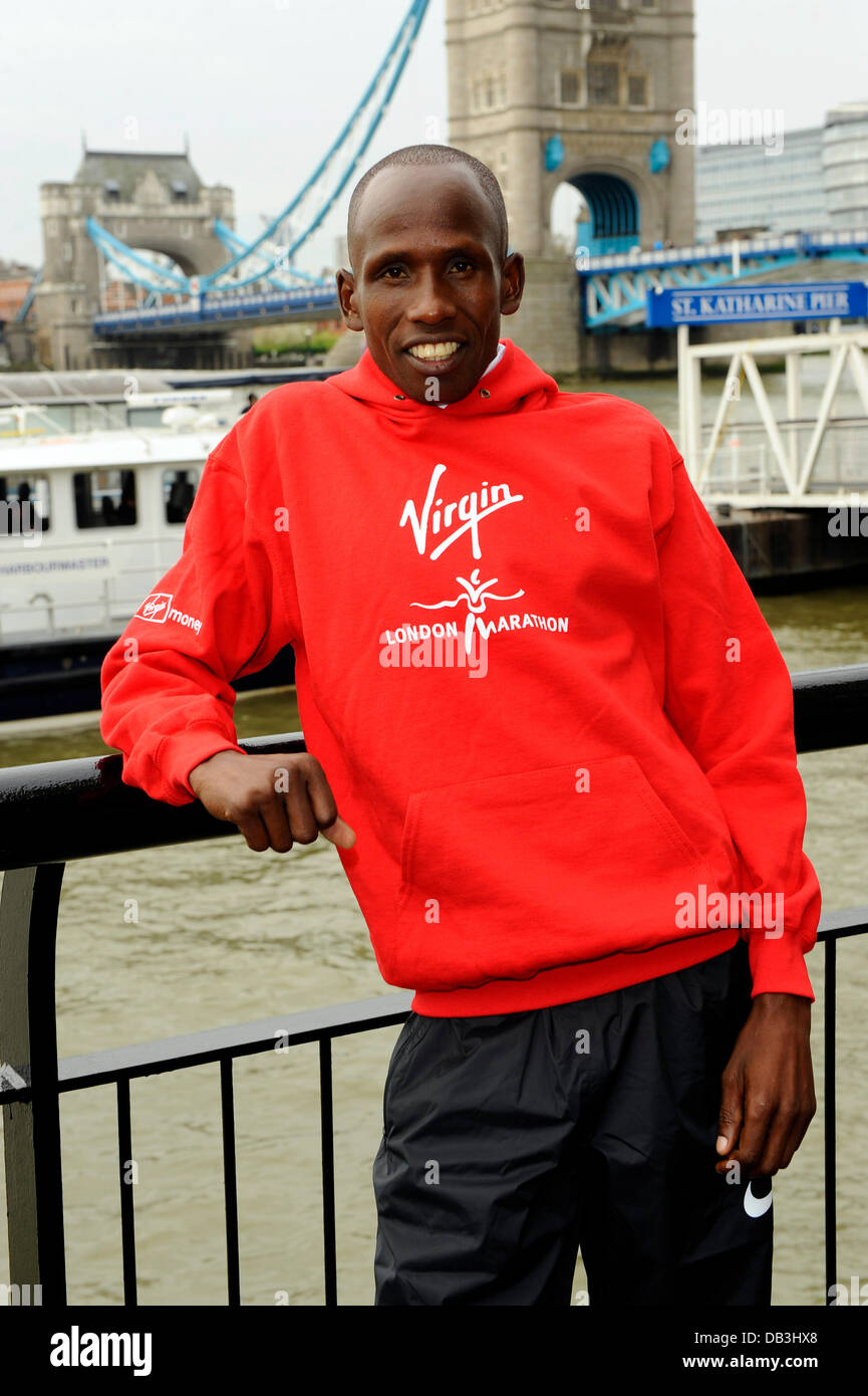 Martin Lel Virgin London Marathon 2011 photocall and press conference ...