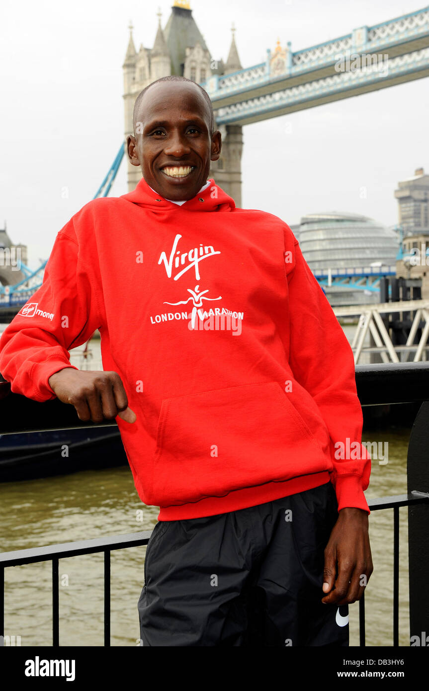 Martin Lel Virgin London Marathon 2011 photocall and press conference ...