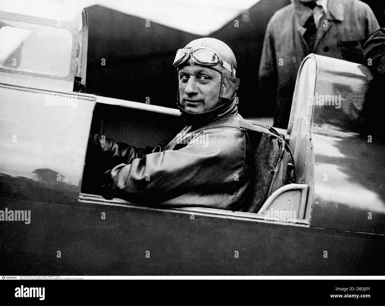 transport / transportation, aviation, pilot, Raymond Delmotte, 1930s ...