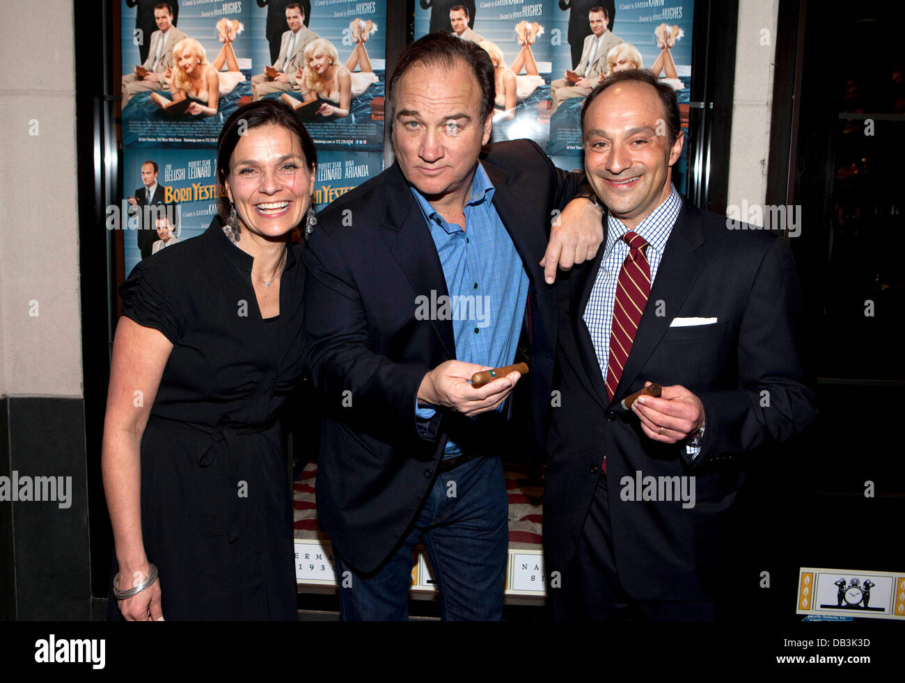 Michele Sherman, Jim Belushi and Bill Sherman (VP of Nat Sherman) The ...