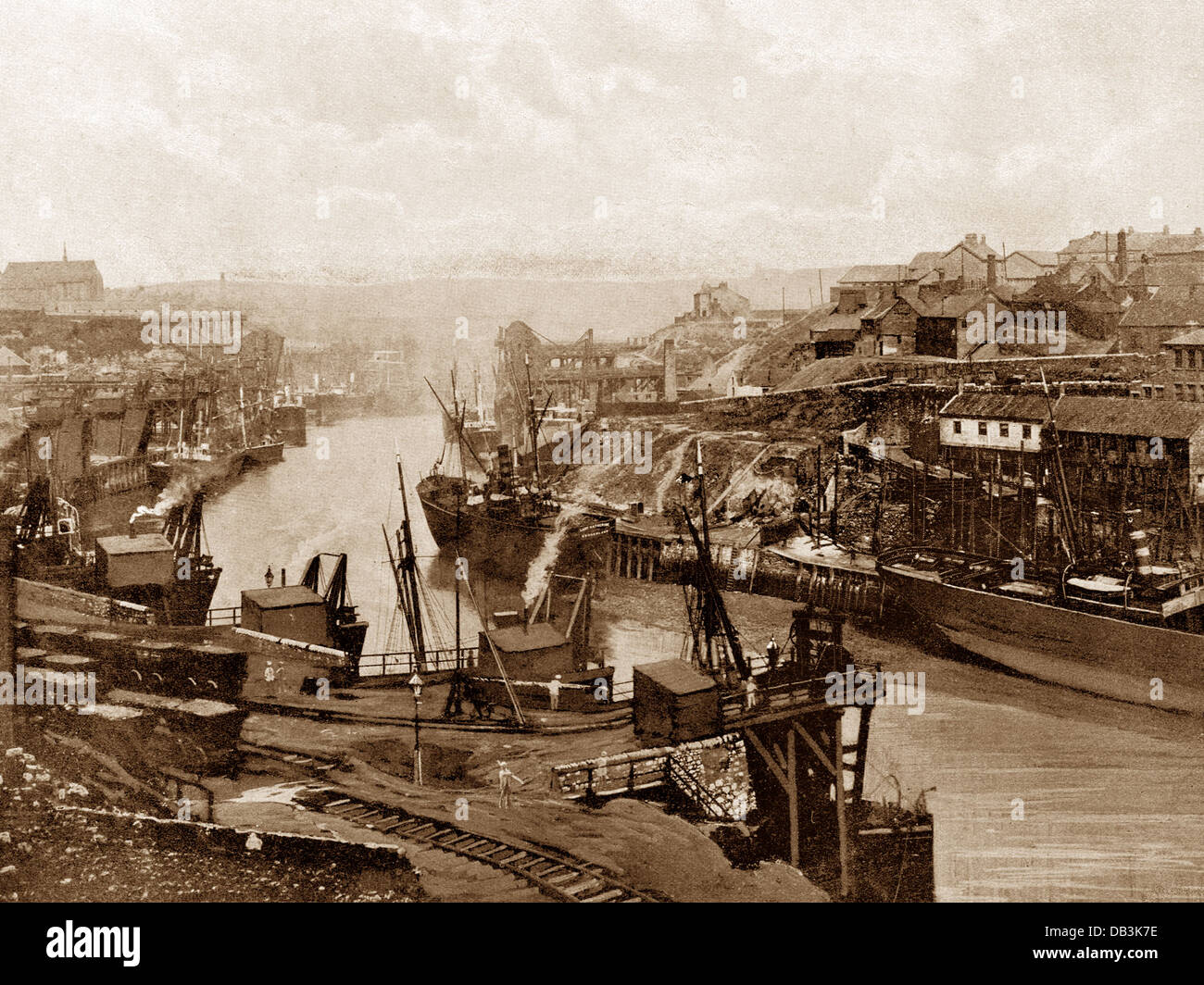 Sunderland Docks early 1900s Stock Photo - Alamy