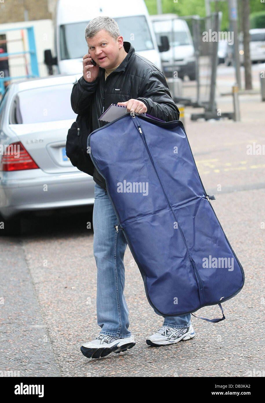 Adrian Chiles at the ITV studos London, England - 15.04.11 Stock Photo ...
