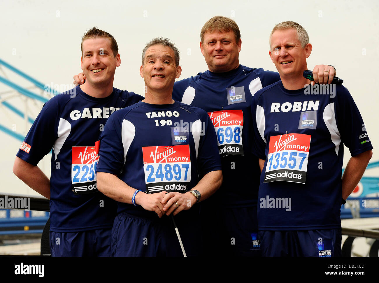 PC David Rathband (CL) Celebrity runners for the London Marathon ...
