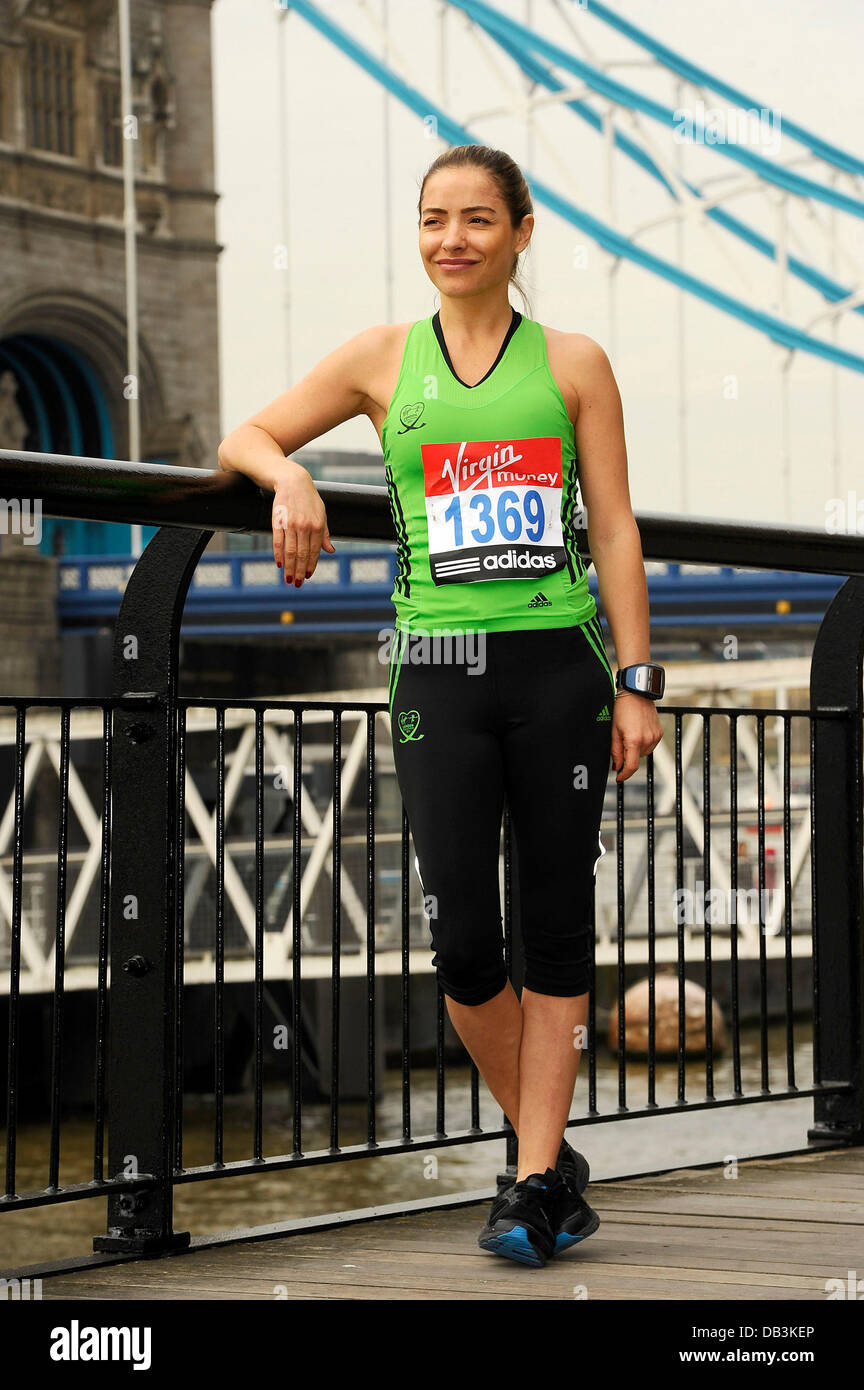 Elen Rivas Celebrity runners for the London Marathon - Photocall London ...
