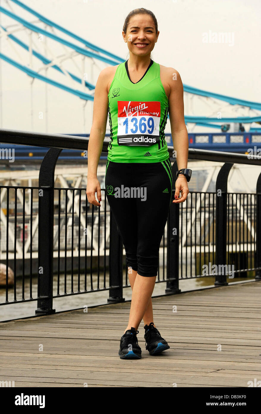 Elen Rivas Celebrity runners for the London Marathon - Photocall London ...