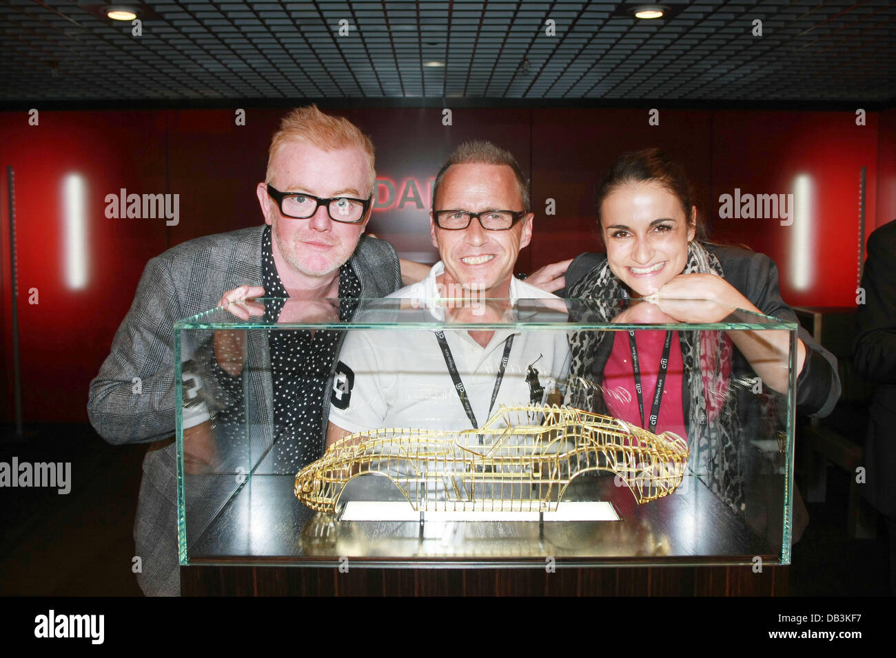 Chris Evans attends the unveiling of the 1:8 scale interpretation of ...