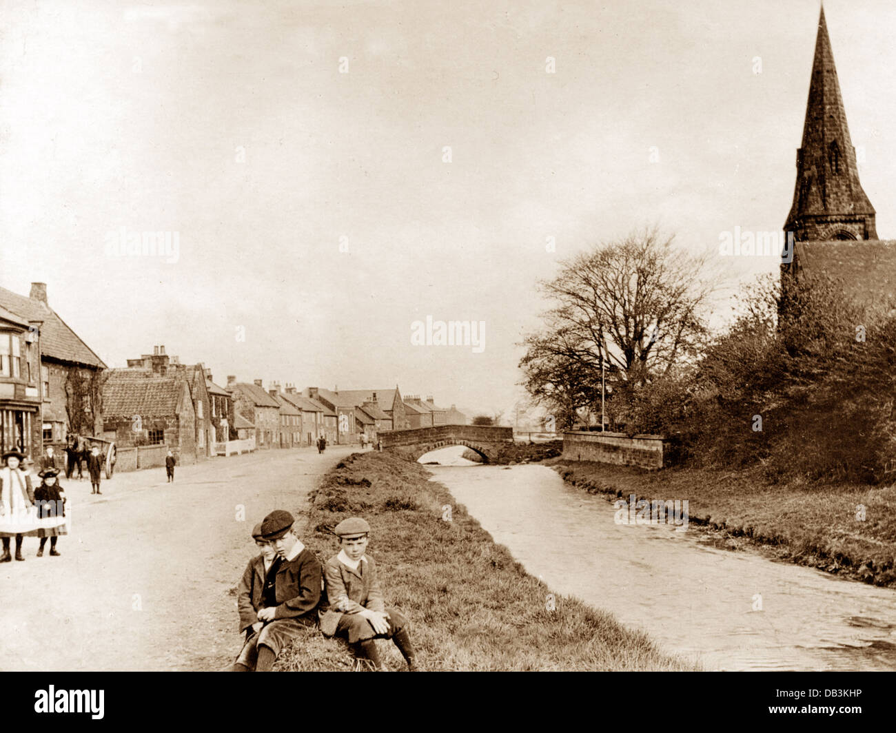 Swainby early 1900s Stock Photo - Alamy