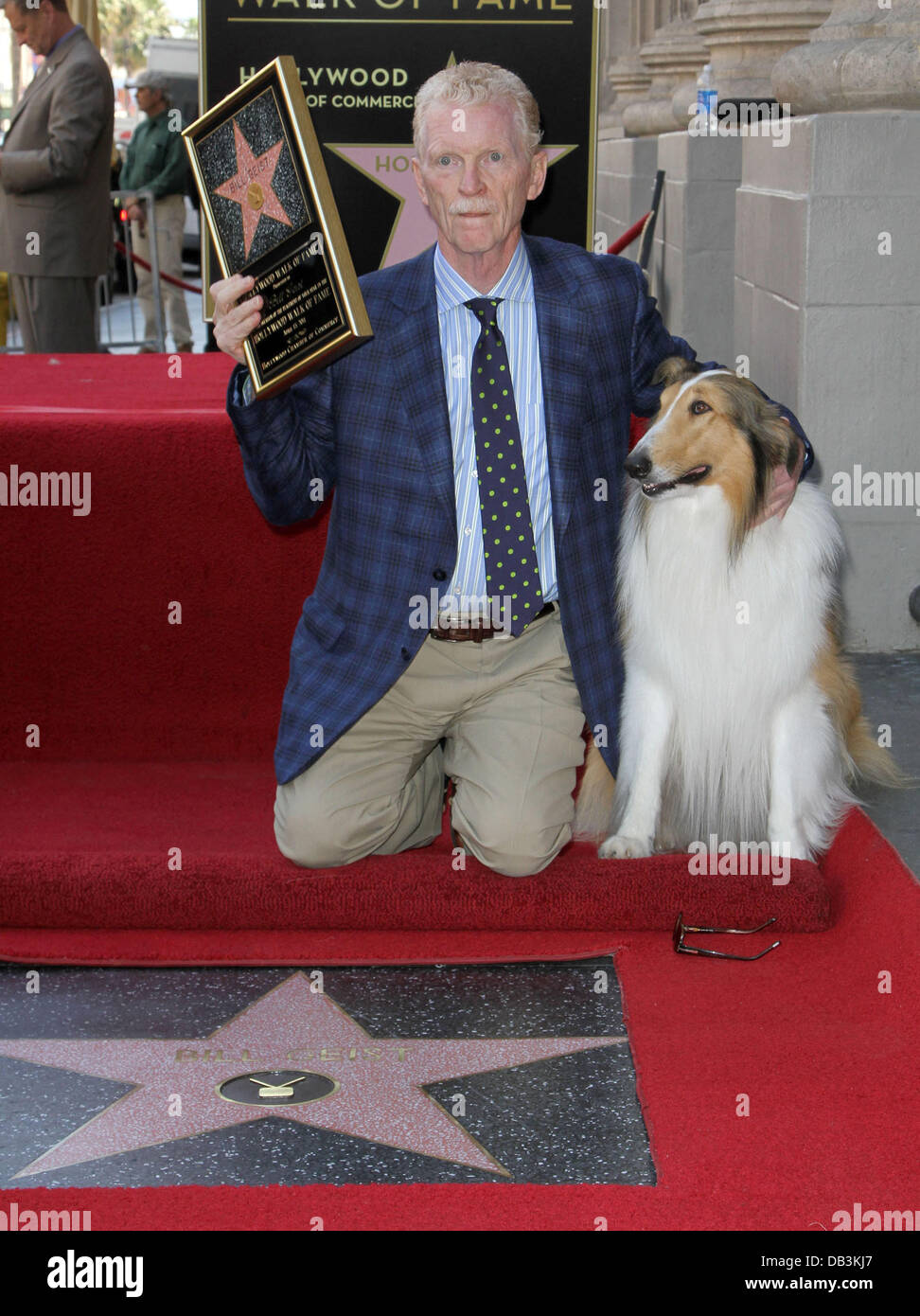 Bill Geist, Lassie Bill Geist Honored with a star On The Hollywood Walk ...