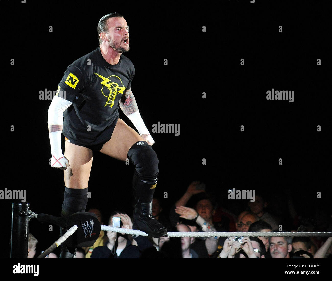 CM Punk WWE RAW Wrestling Superstars at The O2 Arena Dublin, Ireland ...