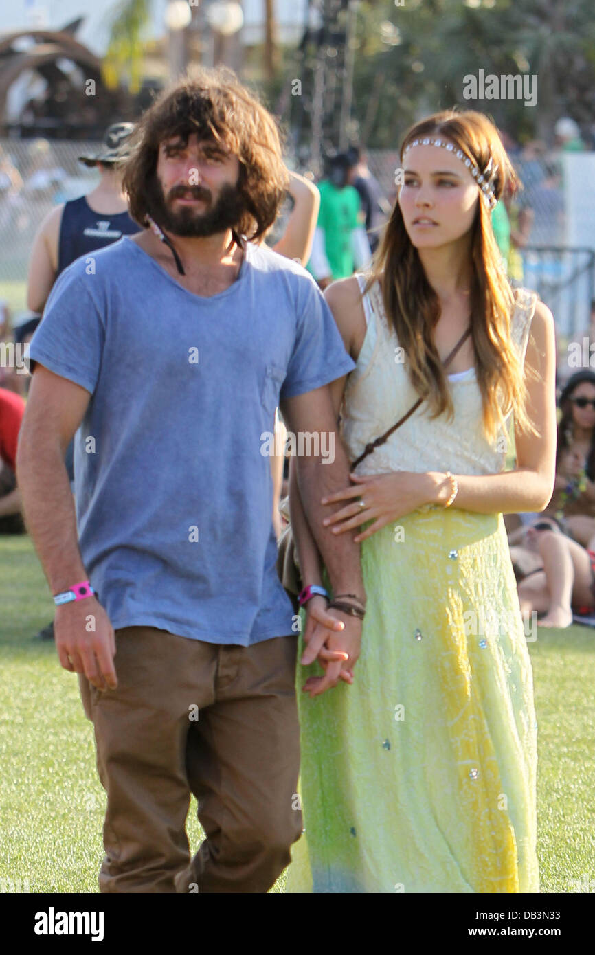 Lukas Hass and Isabel Lucas Celebrities at the 2011 Coachella Valley ...