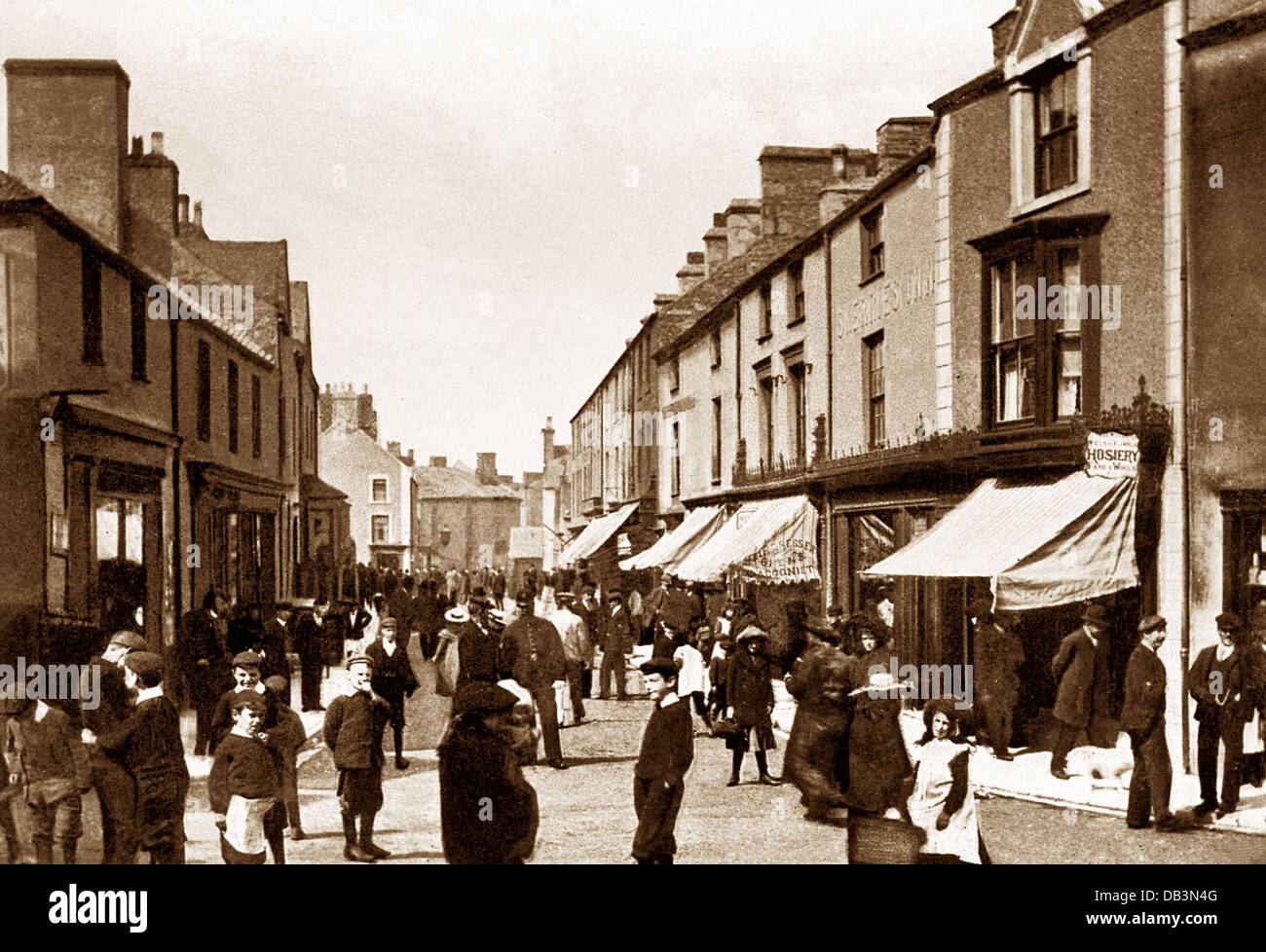 Holyhead Stanley Street early 1900s Stock Photo - Alamy