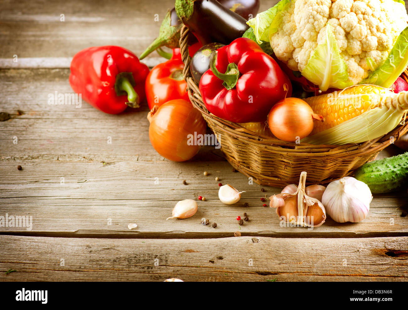 Healthy Organic Vegetables. Bio Food Stock Photo - Alamy