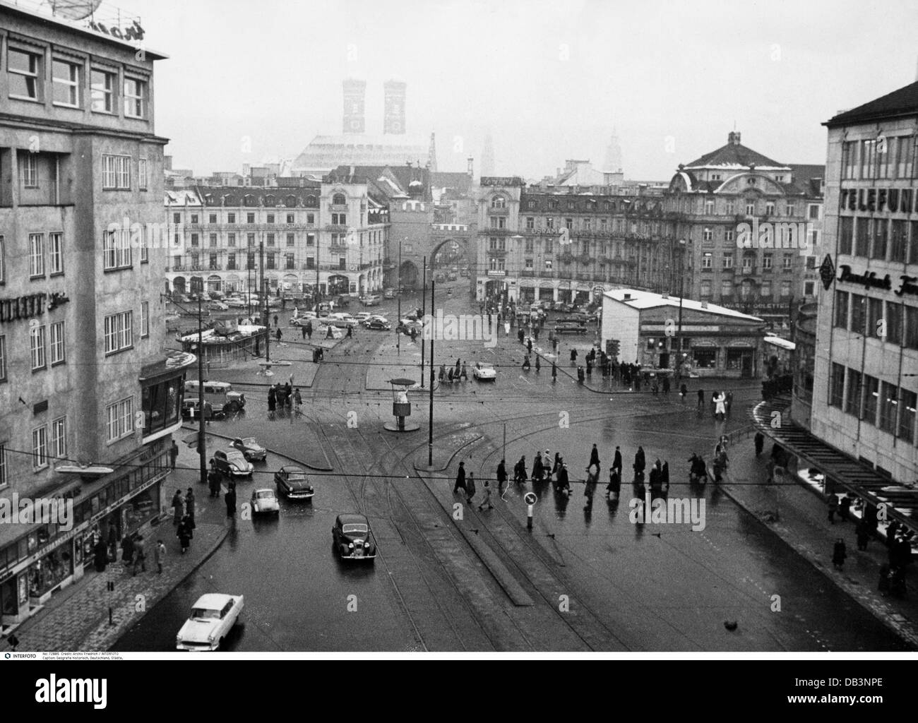 geography / travel, Germany, Munich, squares, Karlsplatz / Stachus ...