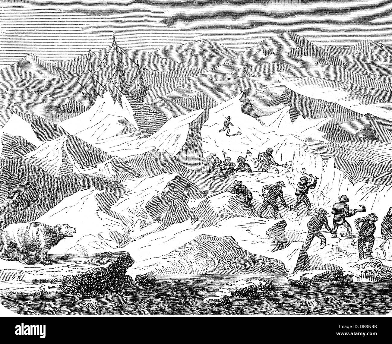 Polar expeditions Black and White Stock Photos & Images - Alamy