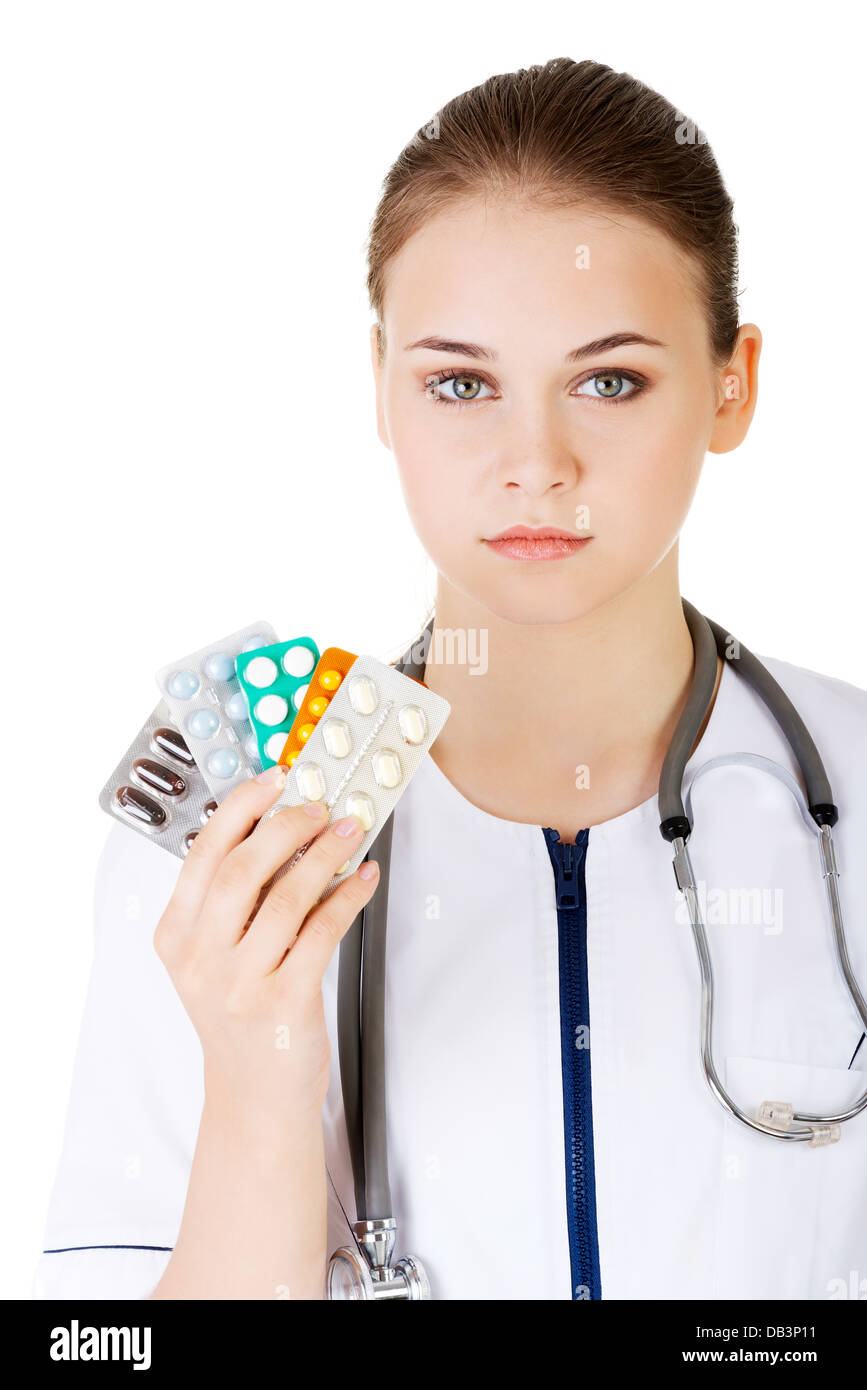 Nurse uniform pills medicine hi-res stock photography and images - Alamy