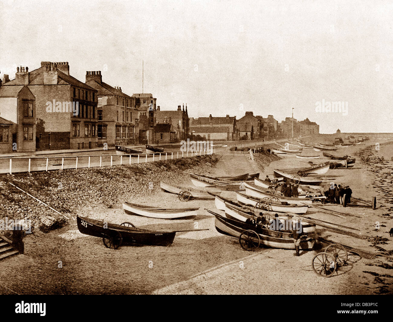 Redcar Esplanade early 1900s Stock Photo - Alamy