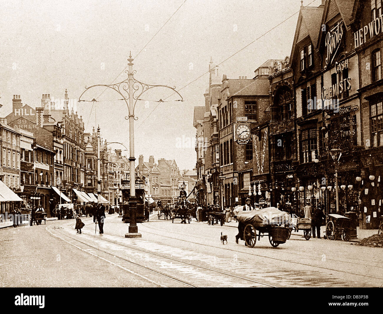 Reading Broad Street early 1900s Stock Photo - Alamy