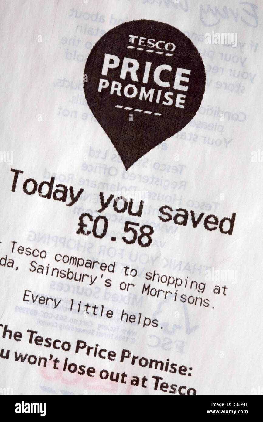 Supermarket receipt uk hi-res stock photography and images - Alamy