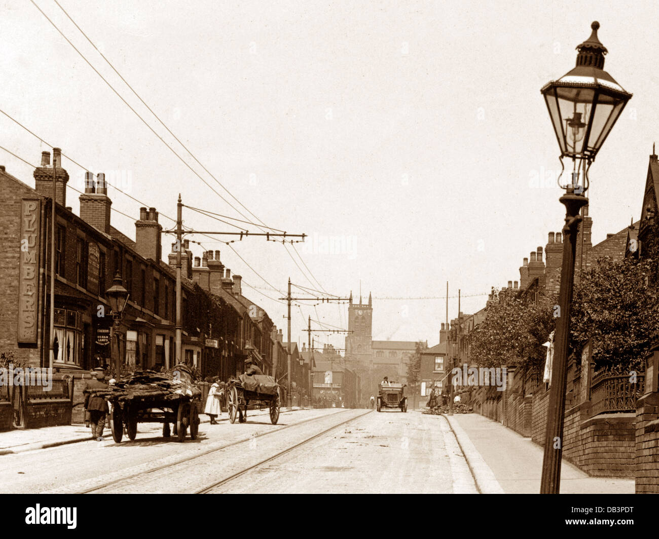 Rotherham Rawmarsh Hill early 1900s Stock Photo - Alamy