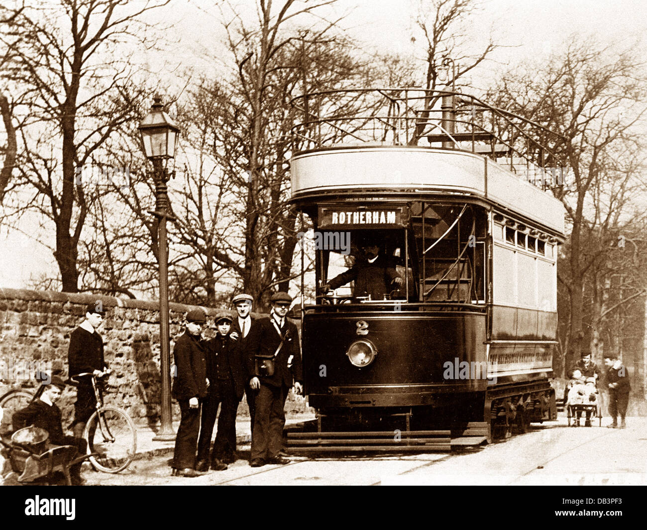 Rotherham Tram early 1900s Stock Photo - Alamy