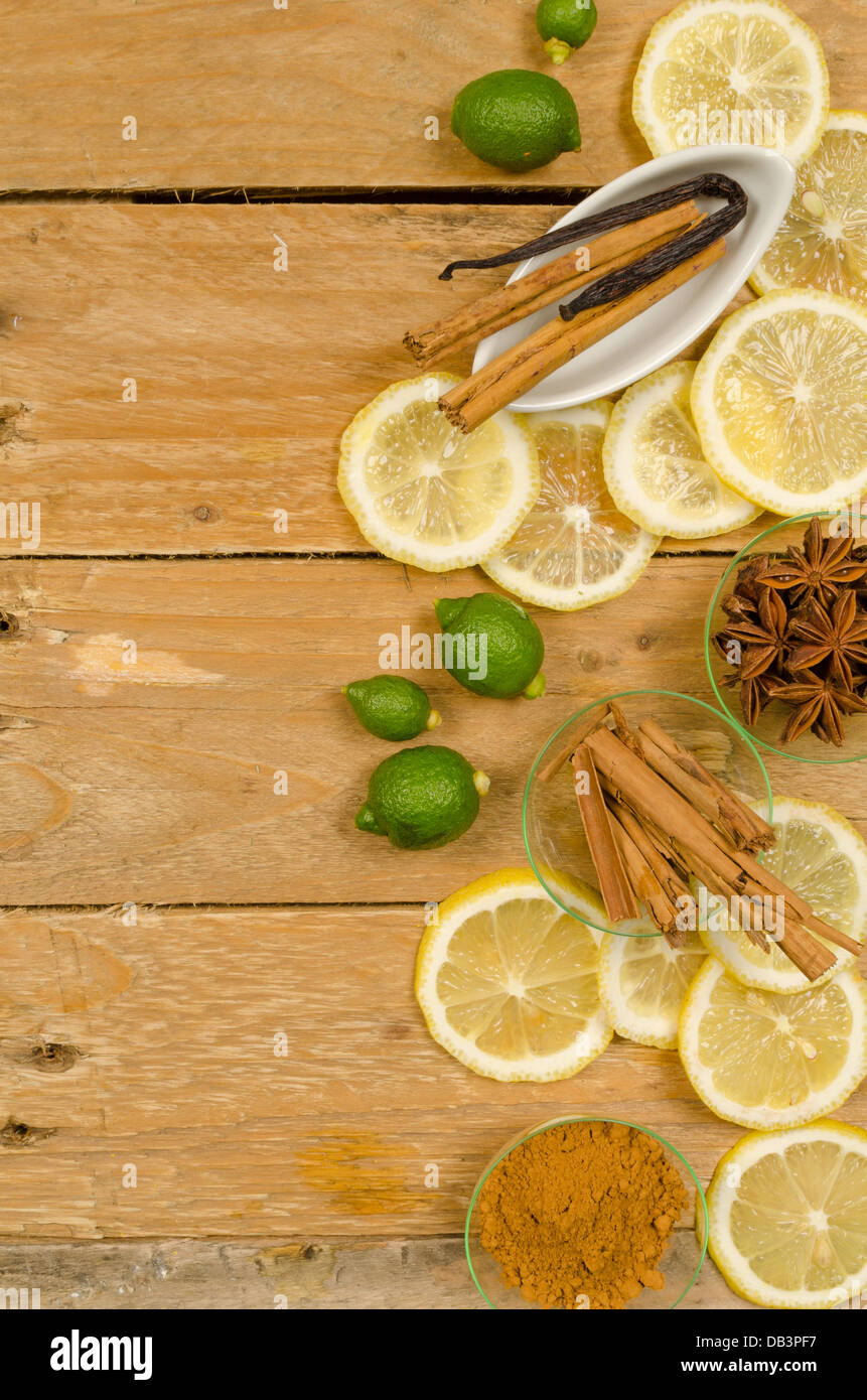 Still life with aromatic ingredients used for baking Stock Photo - Alamy